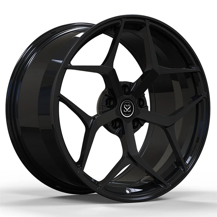 5-120 9Jx19 Custom Monoblock Rims Gloss Black 5-Y Spoke For BMW X6 F26 ...