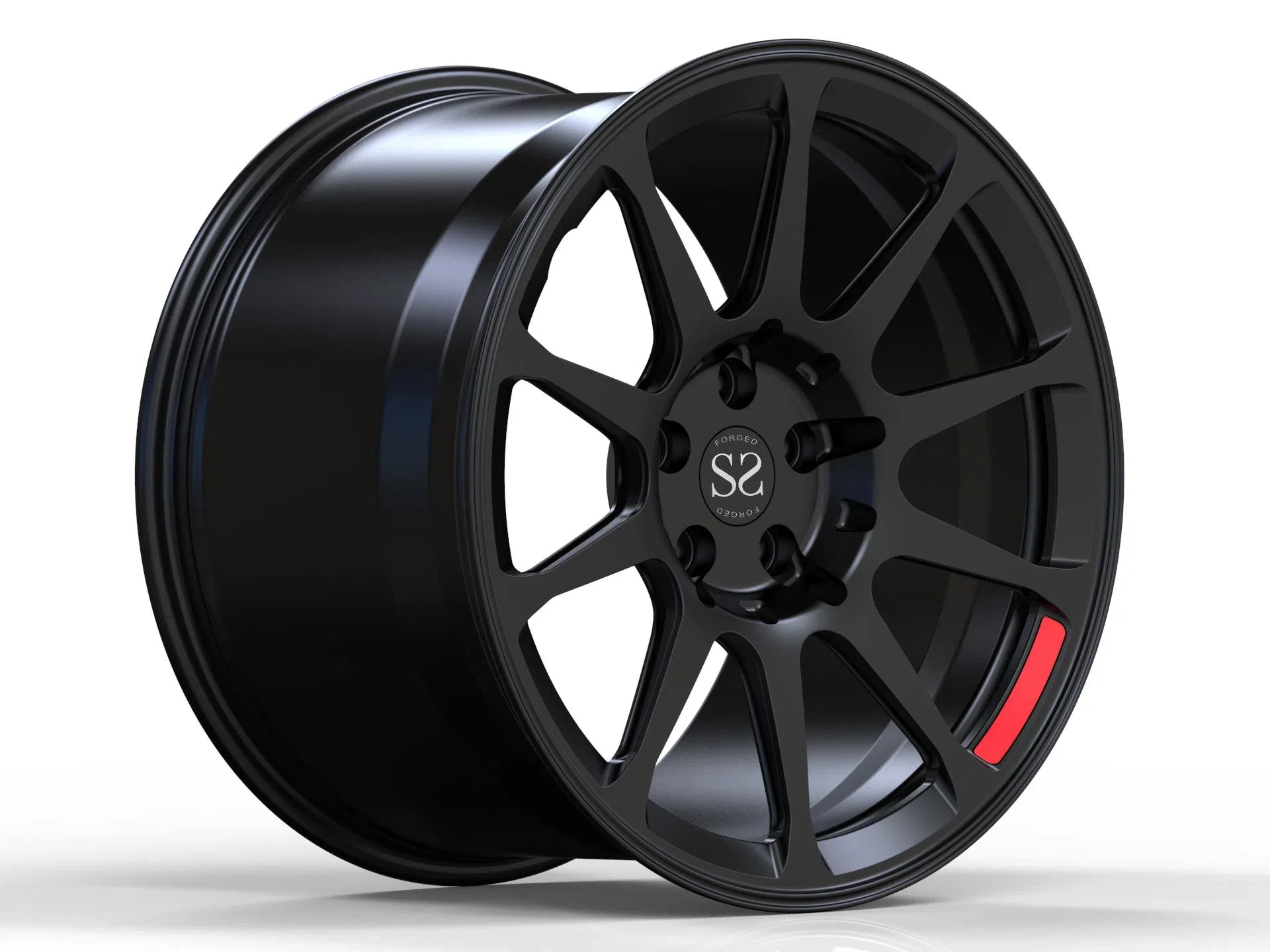Matte Black Monoblock Forged Car Wheels 20 Inch For Audi R8 Aluminum ...